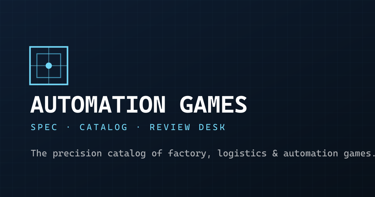 The best factory games to play in 2026 — Automation Games